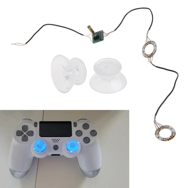 Thumb Sticks analógicos, tapas de Joystick con luz LED DIY para PS4 ...