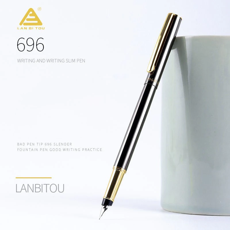 Luxury-Metal-Fountain-Pen-Student-Writing-Calligraphy-Triangle-Tip-Pen ...