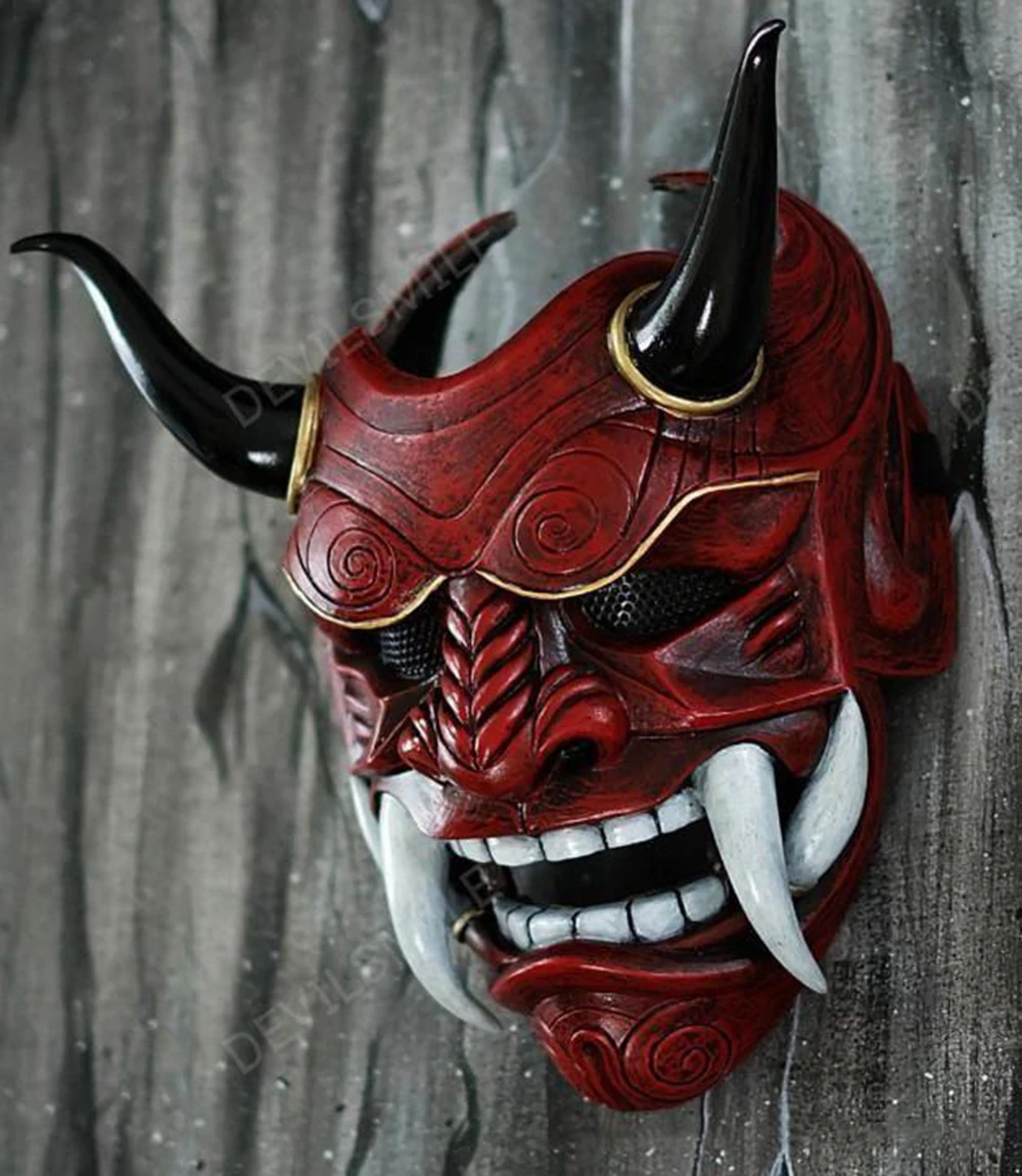 Japanese Ghost Hannya Halloween Masquerade Cospaly Mask Prajna Half ...