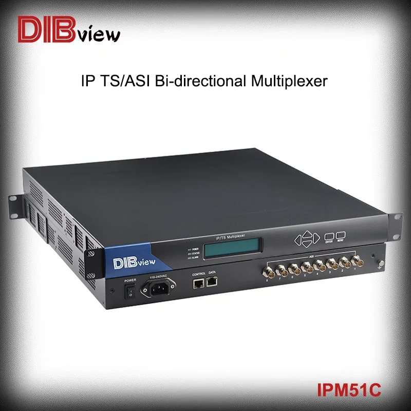 Dibview IPM51C Cable TV Video Bi-directional Multiplexer ASI to IP ...