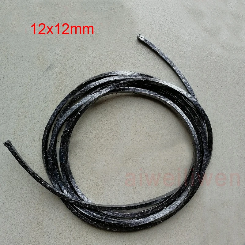 12mm-x-12mm-Graphite-Braided-Packing-Graphite-wire-rod-Pump-valve-seal ...