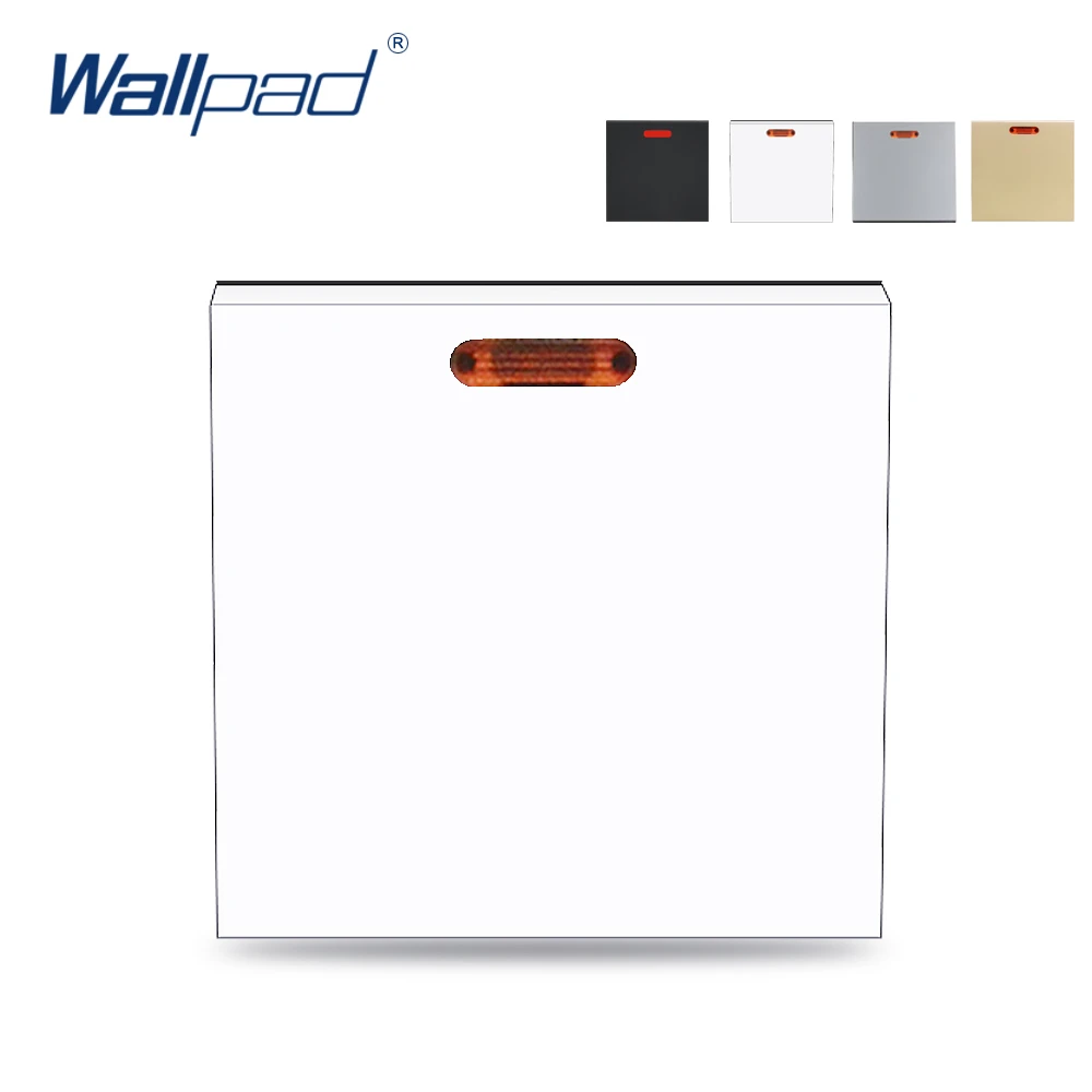 Wallpad 20 Amp 20A Water Heater Switch with LED Indicator Function Key For Module only 52*52mm ...