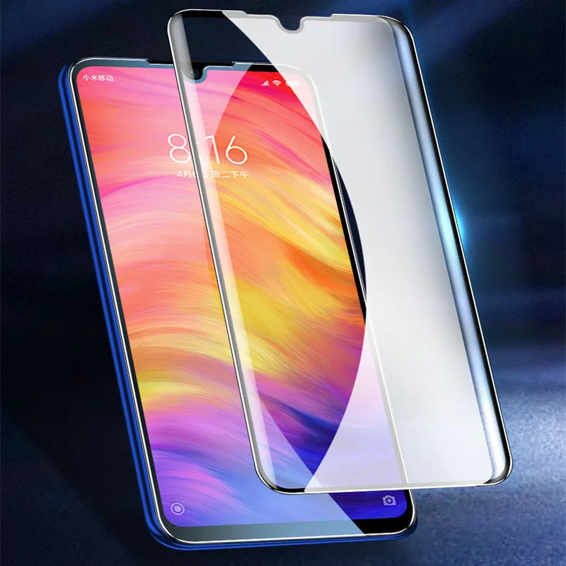Защита экрана для Redmi 8 7 6 Pro 5 Plus камера закаленное стекло для ...
