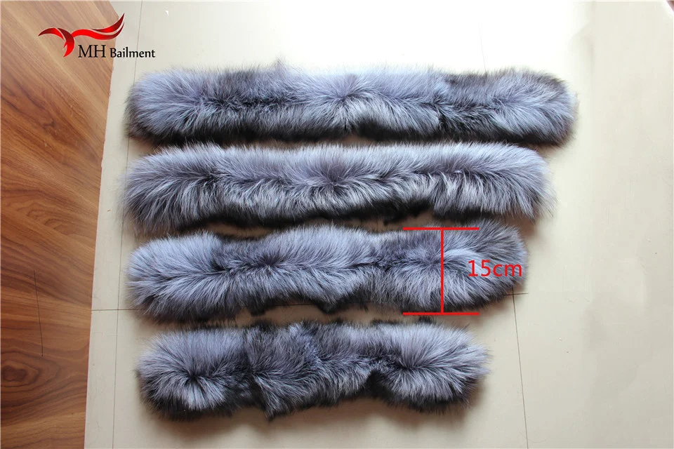 Silver fox Winter Women's Real Fox Fur Scarf Fox Fur Cap Fur Collar ...
