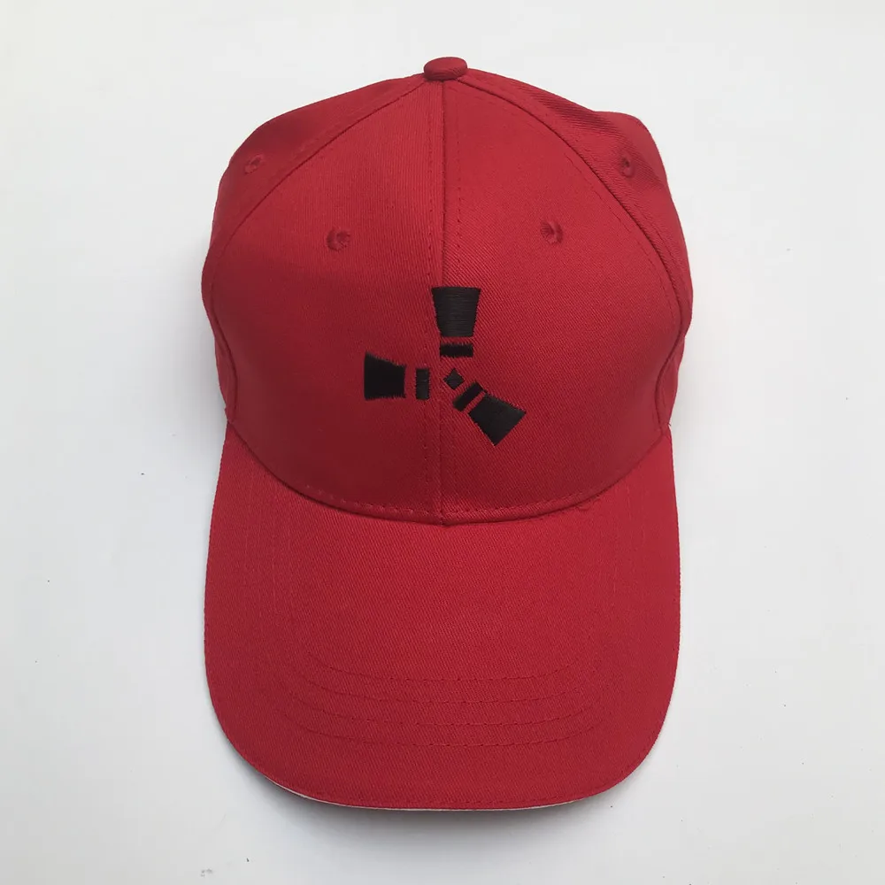 3d Video Game Rust Logo Embroidered Hat Red Baseball Cap - Baseball ...