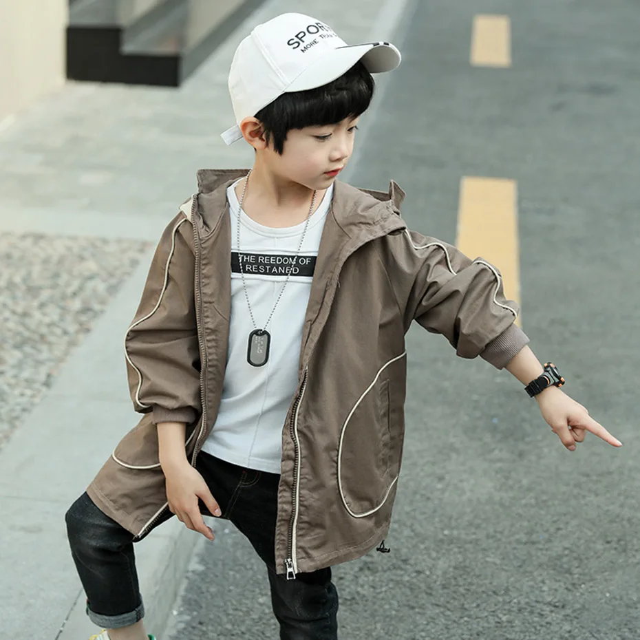 Куртки для мальчиков; толстовки с буквенным принтом; куртка для ...