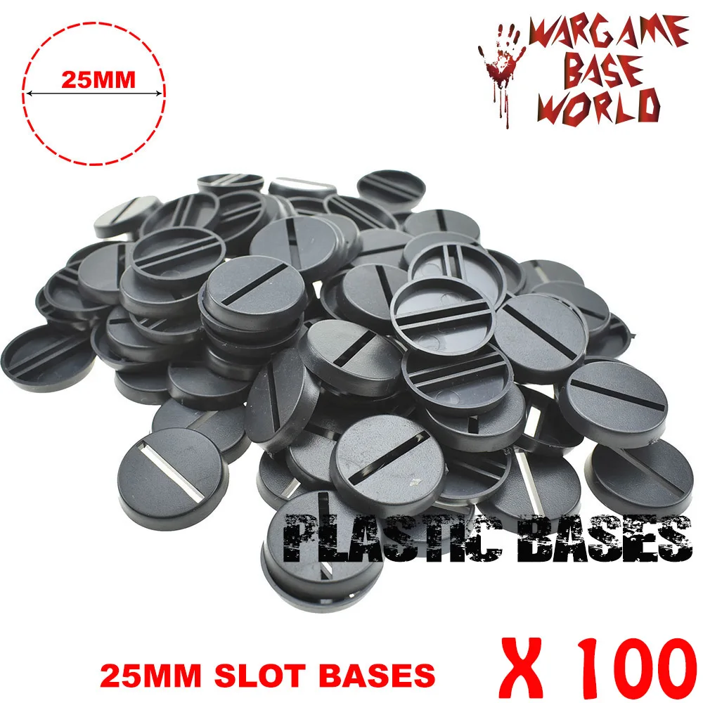 25mm Round Slot Bases For Gaming Miniatures And Table Games 100pcs ...