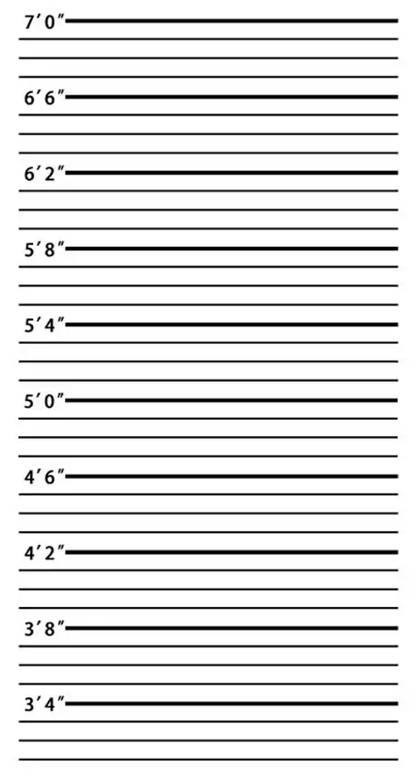 5x7FT Classic Mugshot Prisoner Prison Height Custom Photo Studio ...