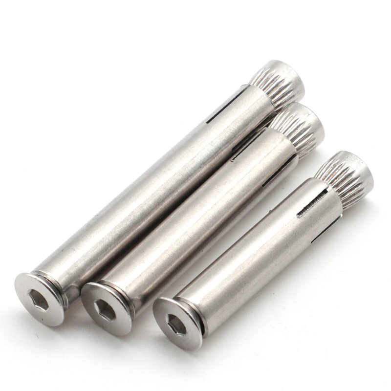 Perno de expansión de tamaño M10 M12, tornillo hexagonal interno, avellanado, planos ...