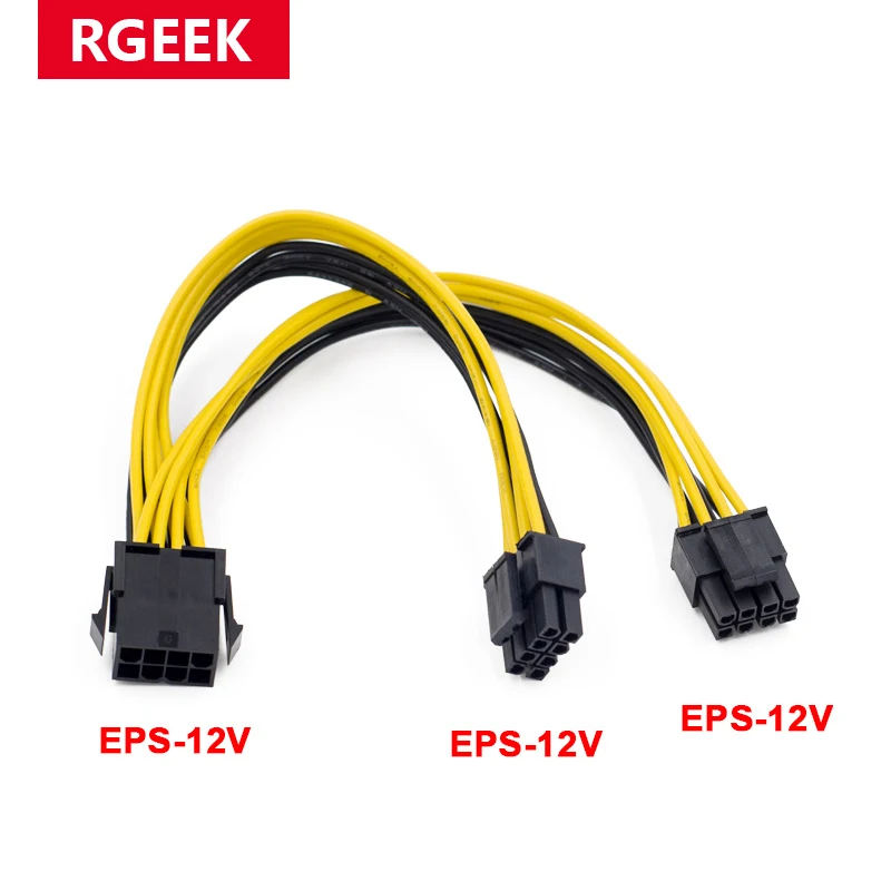 RGEEK-EPS-CPU-12V-8Pin-Female-to-Dual-8Pin-4-4-Pin-EPS-12V-Male ...