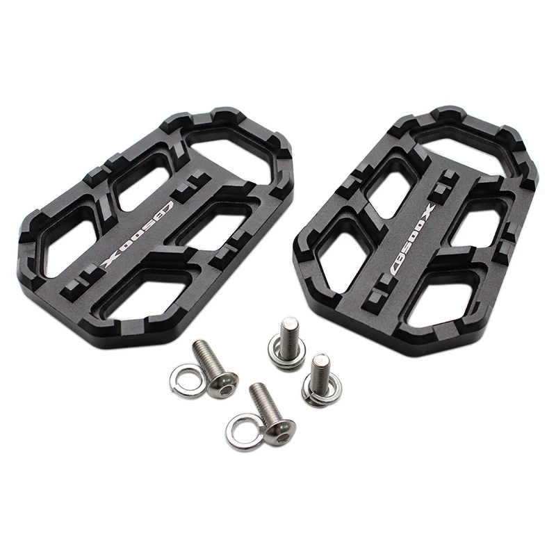 Aluminum Motorcycle Footpegs Foot Pegs Pedals Foot Rests Wide Front ...