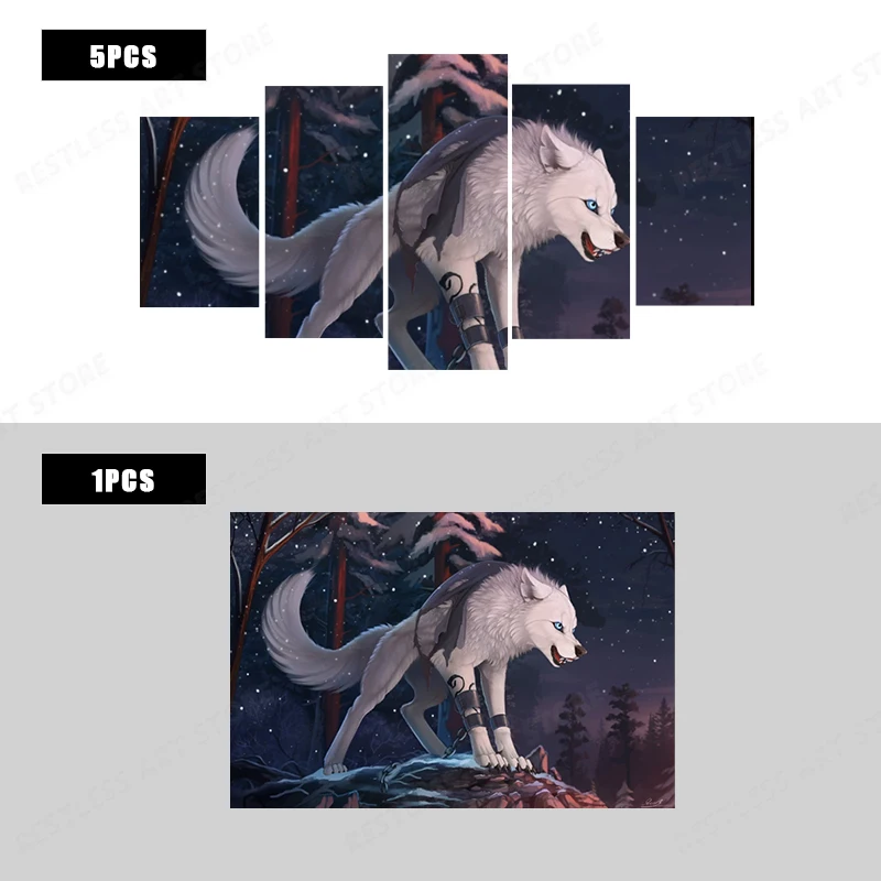 Elemental Moon Wolf