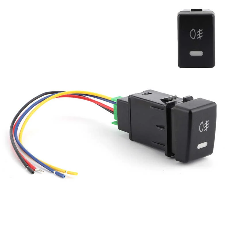 Car Front Fog Light Switch Button with Connecting Wire Fit for ISUZU MU ...
