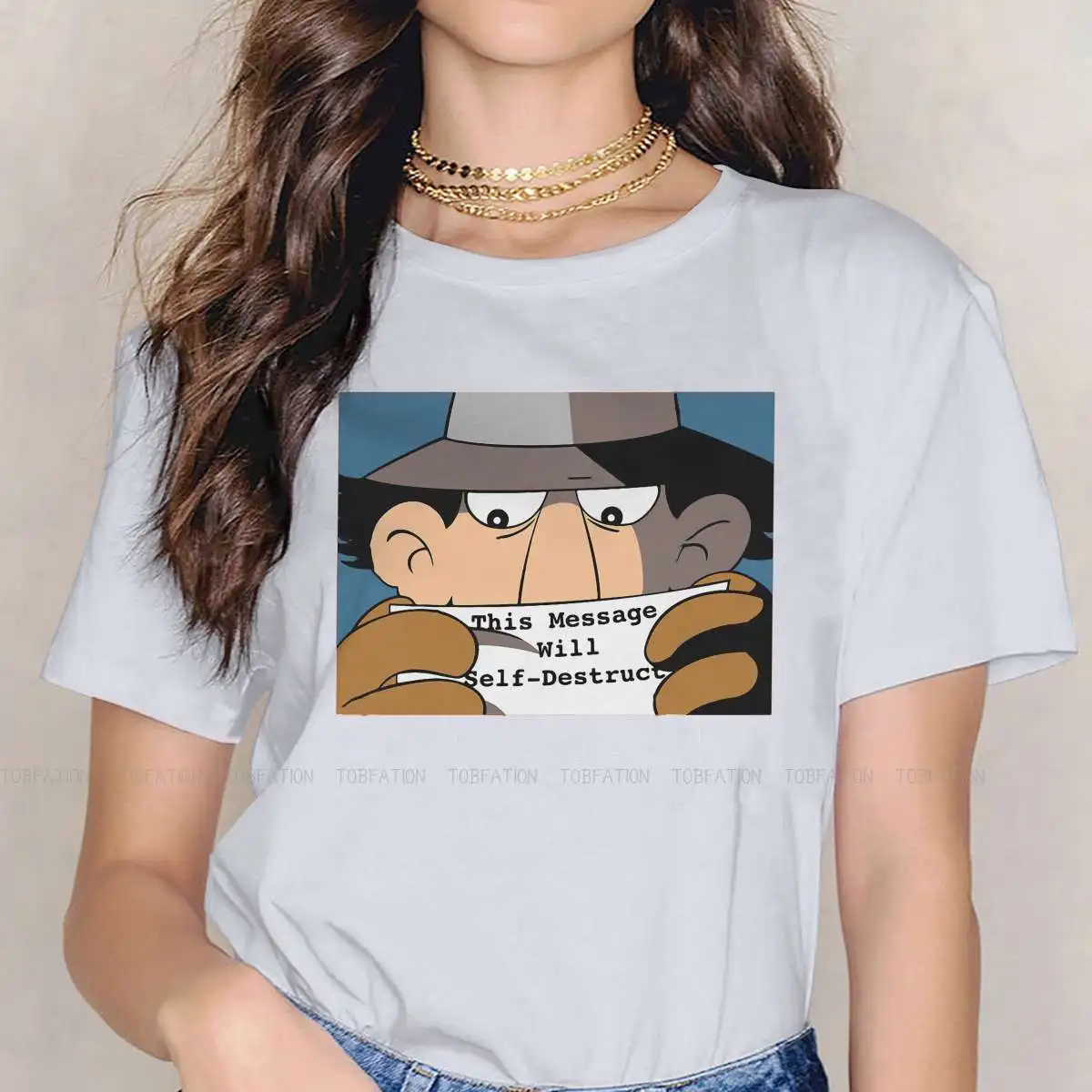 Wowzers Self Destruct Message TShirt For Women Inspector Gadget Penny ...