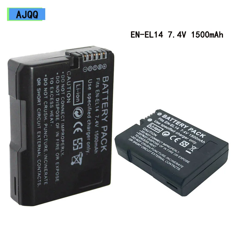 New Original MH-24 7.4V 1500mAh EN-EL14 Battery Enel14 EN EL14 Camera ...