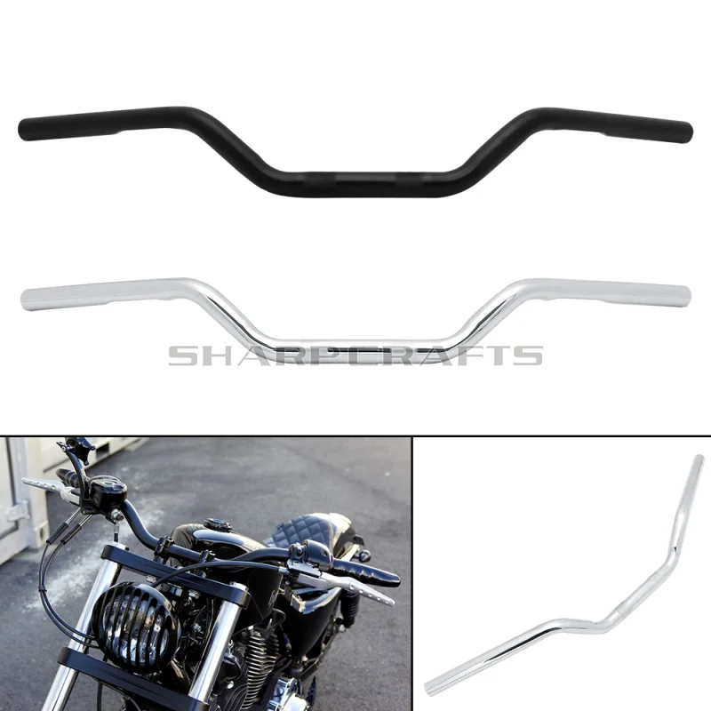 Motorcycle-1-Drag-Bar-Handlebar-Handle-Dimpled-For-Harley-Sportster ...