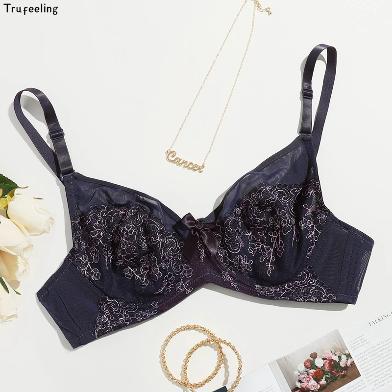 Trufeeling 75C 80C 85C Full Cup bras Femme Sexy lingerie Thin Soft ...