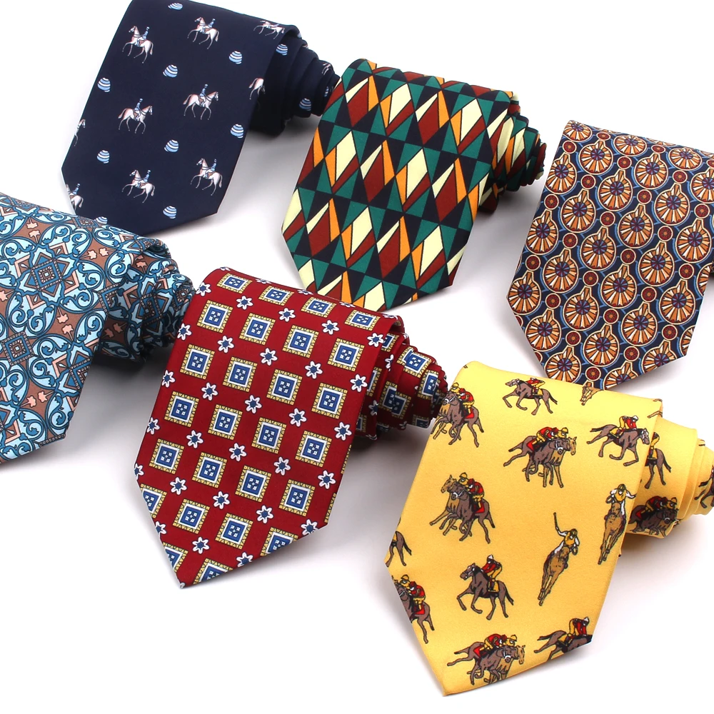 Floral Print Ties For Men Wome Printted Classic Tie Casaual Mens Ties ...