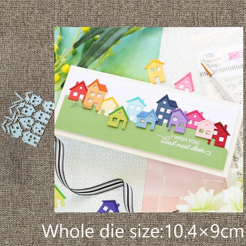 New Design Craft Metal stencil mold Cutting Dies house buildings ...