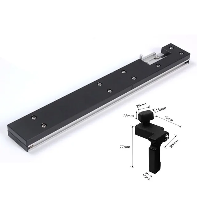 Brass Miter Gauge Aluminium Profile Fence With T-Track Stop Chute Table ...
