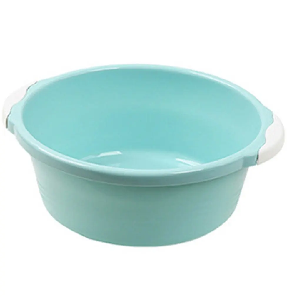 Household Washbasin Plastic Basin Small Thick Round Dish Sink Wash ...