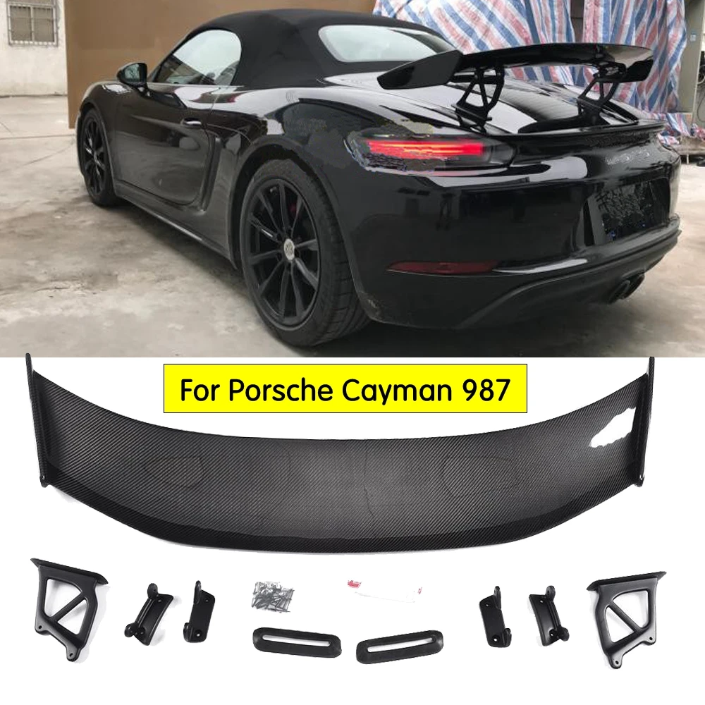 Carbon Fiber / ABS Rear Wing Spoiler For Porsche Cayman 718 987 997 998 ...