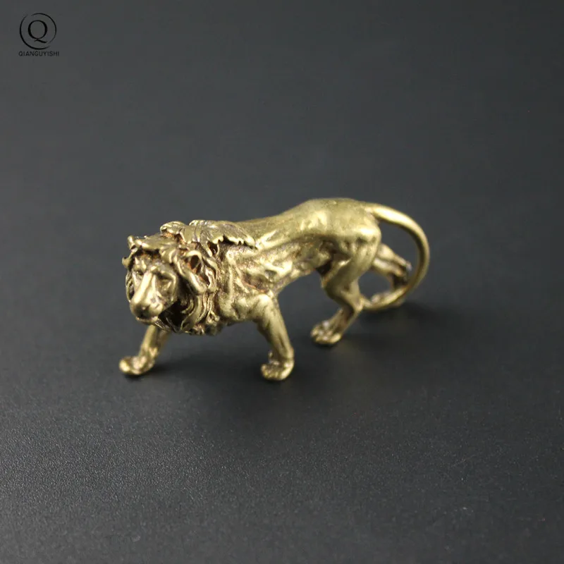 Copper-African-Lion-Model-Keychain-Fashion-Jewelry-Accessories-Brass ...