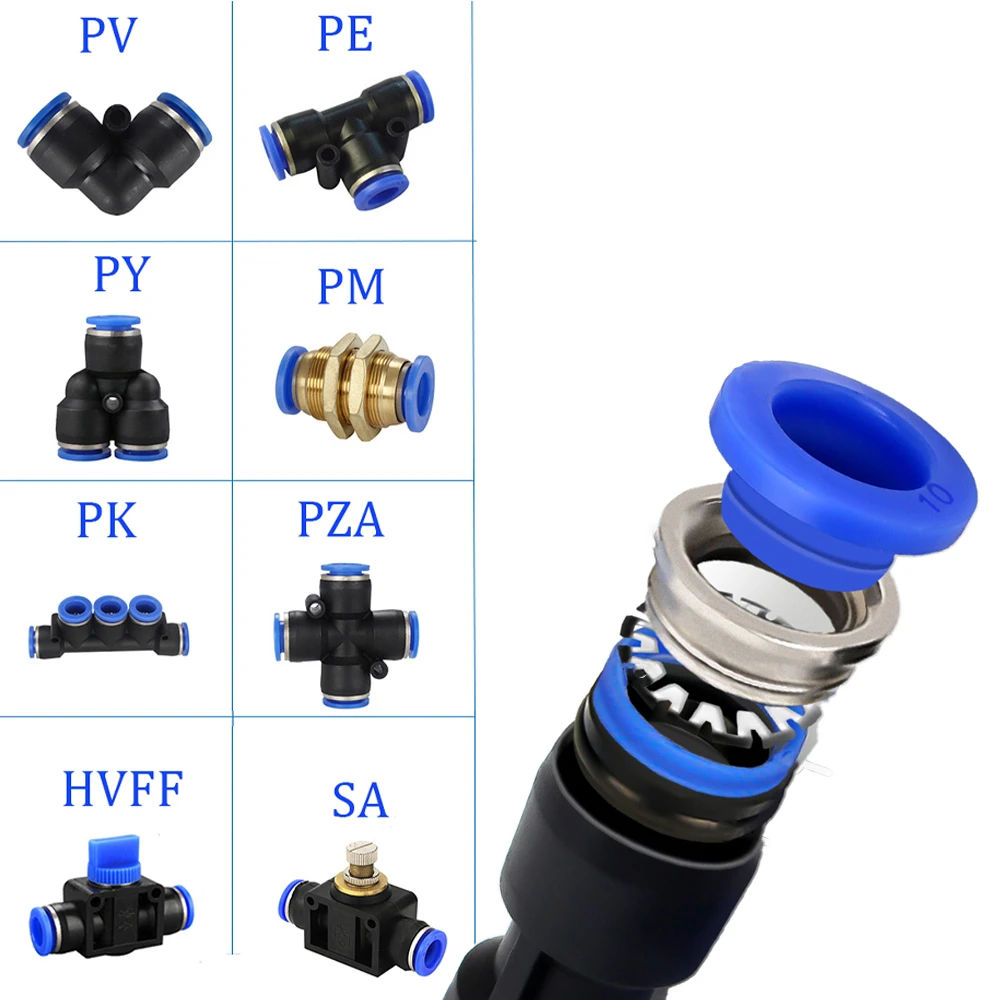 Pneumatic Fittings Py/pu/pv/pe Water Pipes And Pipe Connectors Direct ...