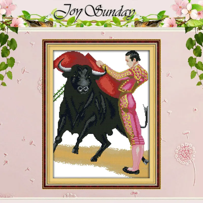Pola-Bullfighter-Spanyol-Set-setik-silang-terhitung-DIY-11CT-14CT-16CT ...