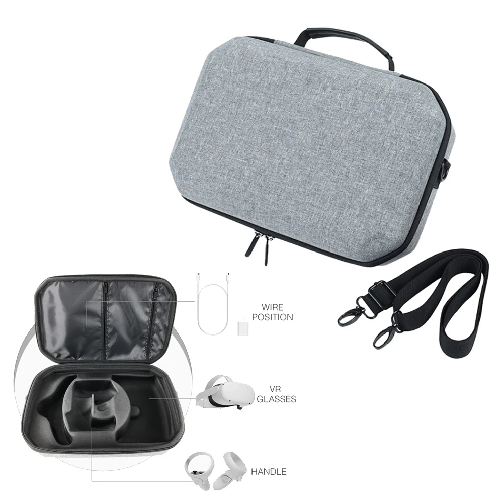 Protable-Accessories-For-Oculus-Quest-2-VR-Headset-Travel-Carrying-Case ...