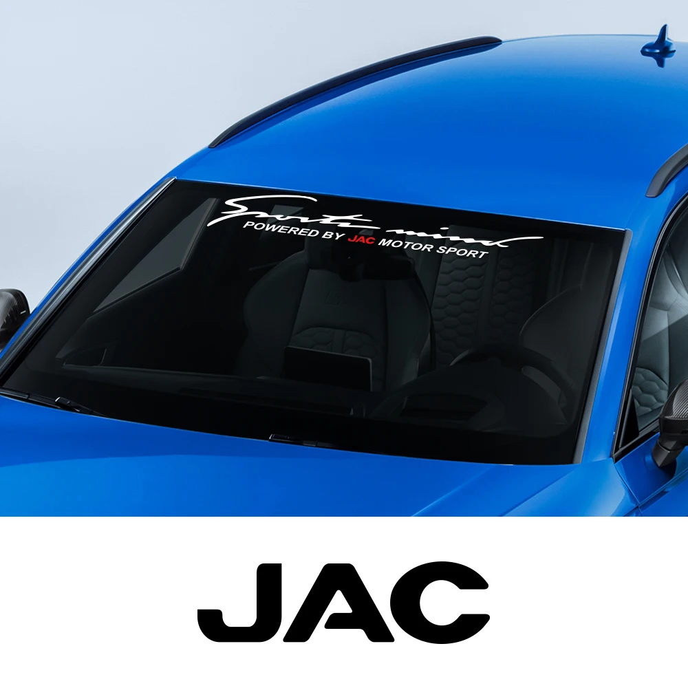 Car Front Rear Windshield Motorsport Sticker For JAC Refine J3 J2 S5 A5 ...