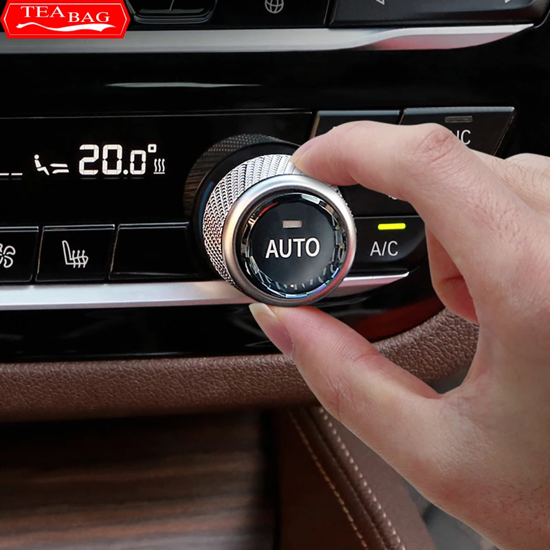 Crystal Car Volume Air Conditioning Knobs Audio Control Button Knob ...