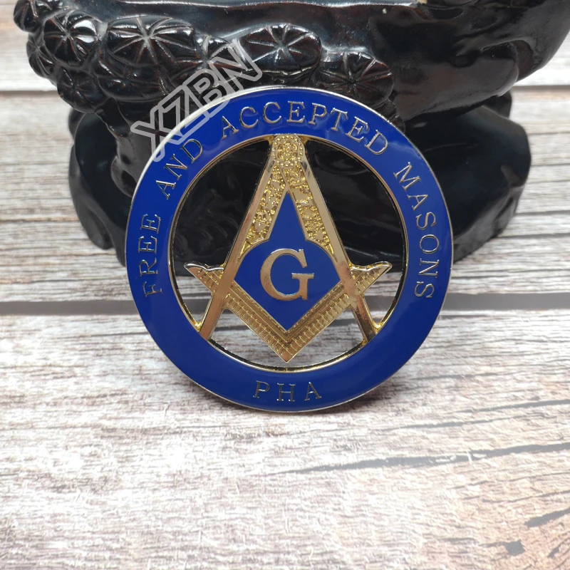Masonic-Car-Badge-Emblem-Freemason-BCM2-G-FREE-AND-ACCEPTED-MASON-PHA ...