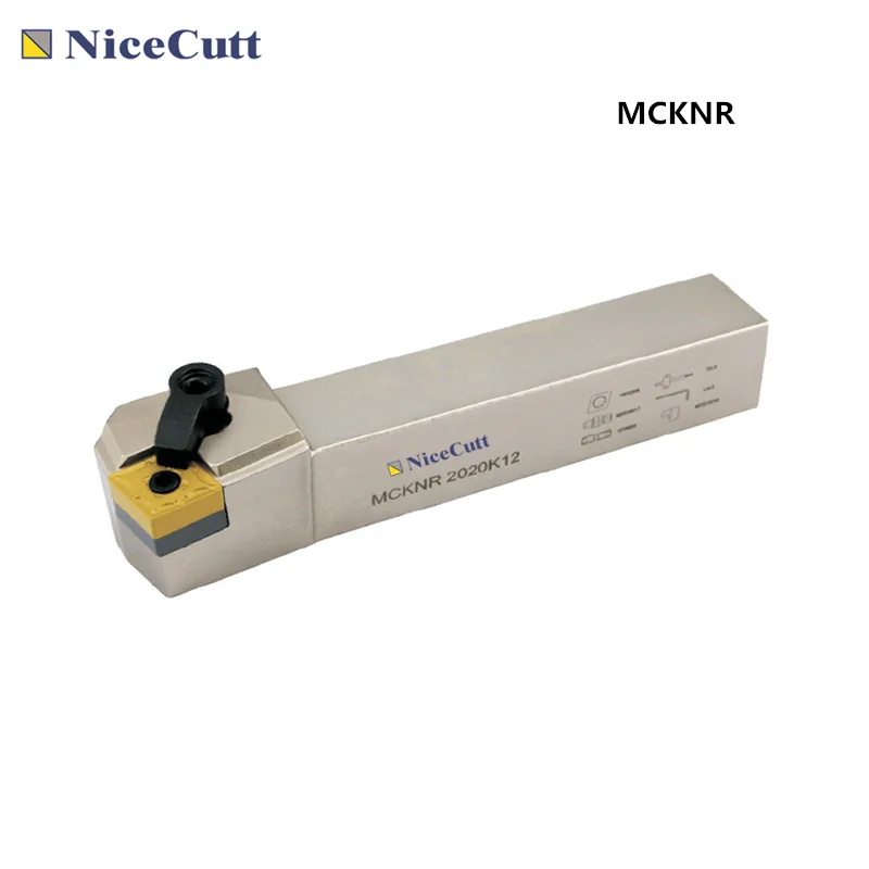 Nicecutt MCKNR/L Lathe Tools CNC Machine External Turning Holder For CNMG1204 Carbide Turning ...