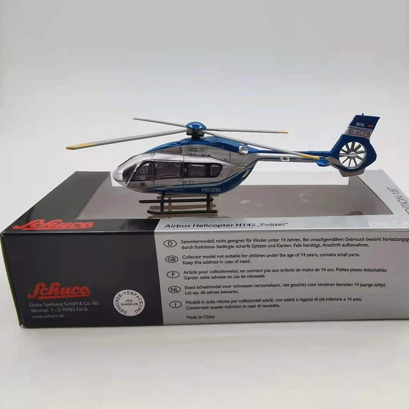 Diecast Metal Plane Toy 1:87 Aircraft Polizei Police Helicopter Model ...