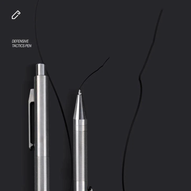 TC4 Titanium Alloy Solid Portable Metal Ball Pen Tungsten Steel Glass ...