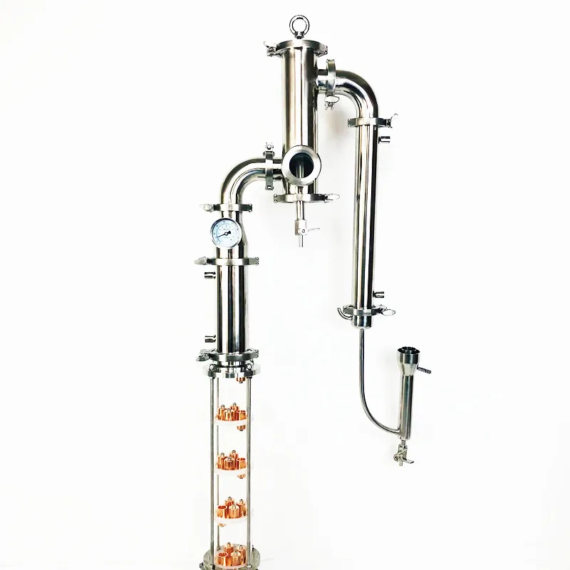 3inch FlangeOD91mm Household Pure Copper Or SS304 Column Distillation ...