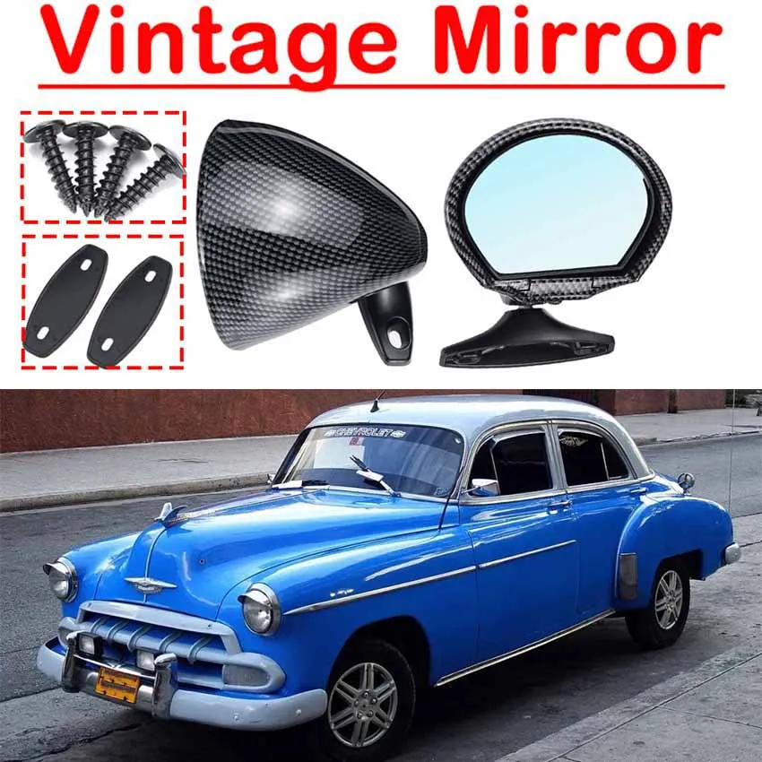 Car-Classic-Retro-Door-Side-Wing-Rearview-Mirror-Universal-Vintage-Rear ...