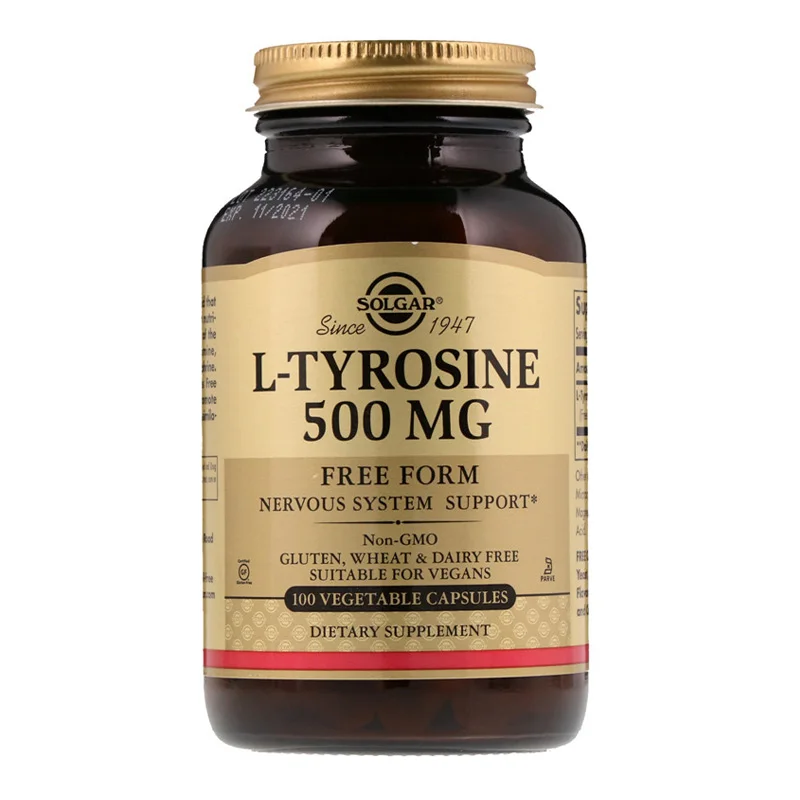 Free Shipping Solgar L-tyrosine 500 Mg 100 Capsules - Amino Acid ...