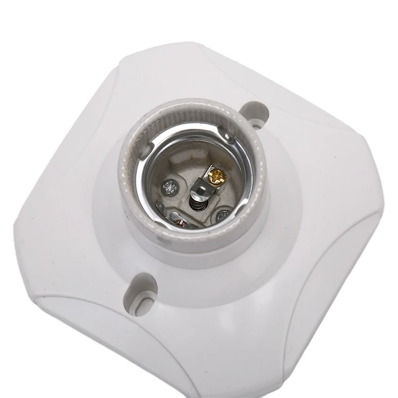 E27 Lamp Holder Ceramic Round Lamp Bulb Socket E27 Bulb Holder Lamp ...