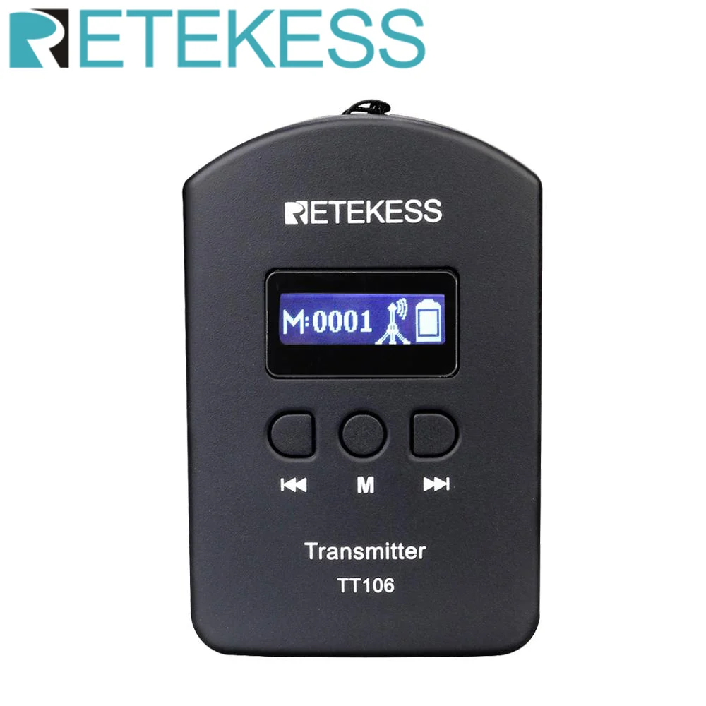 Retekess TT106 UHF Professional Wireless Transmitter For Tour Guide ...
