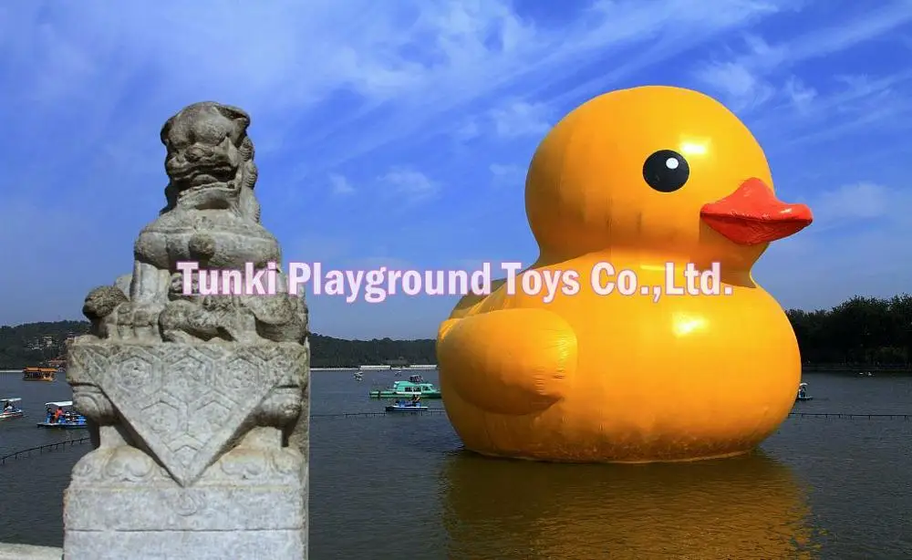 6 Meters Giant Inflatable Promotion Duck /yellow Duck For Pool Floating ...