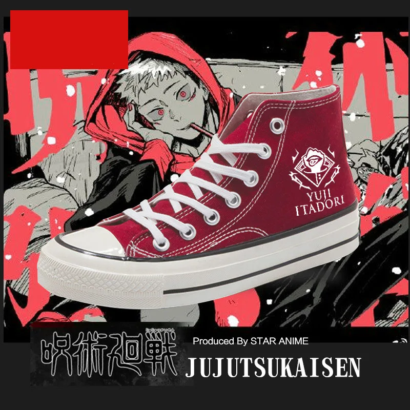 Jujutsu Kaisen High Top Sukuna Shoes Japan Anime Jujutsu Kaisen Love ...