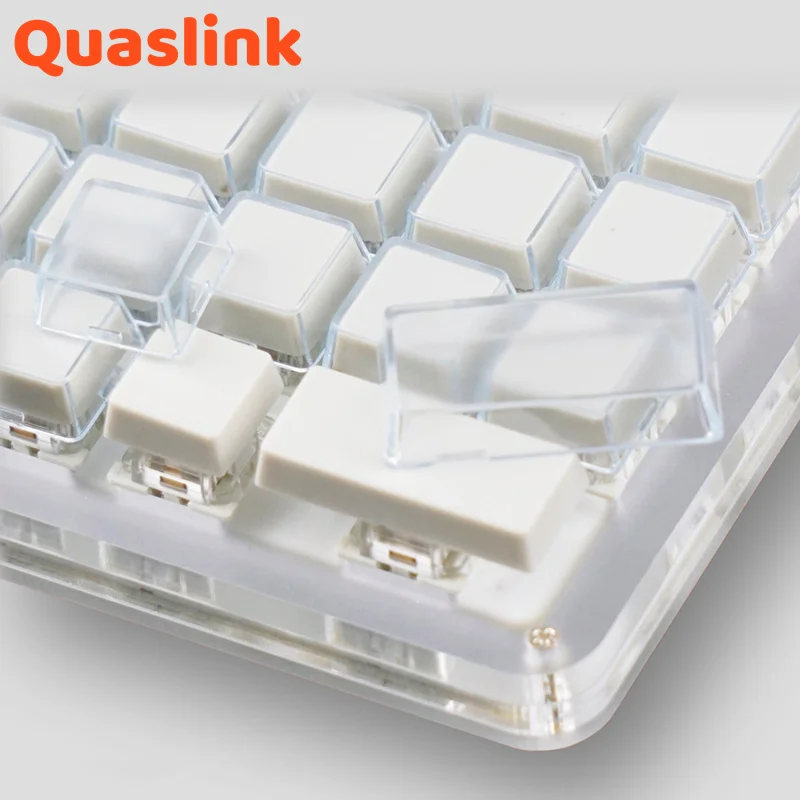 10pcs-Transparent-Keycaps-Double-layer-Keycaps-Removable-Paper-Clips ...