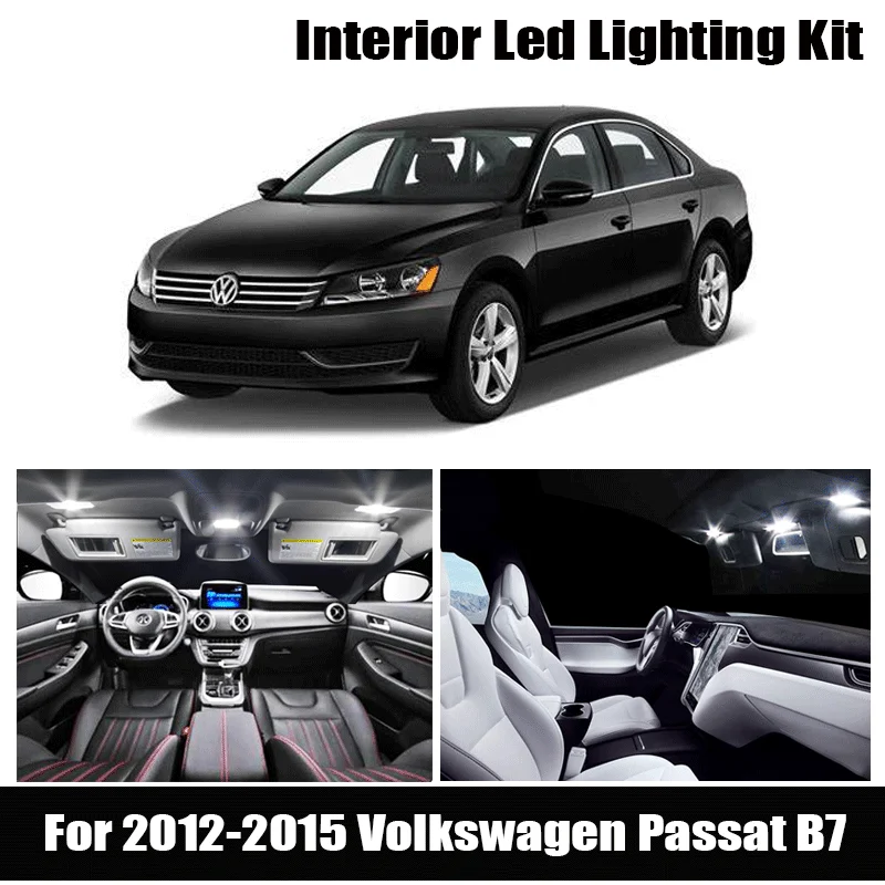 Canbus LED interior dome map light kit +license plate lamp bulb for ...