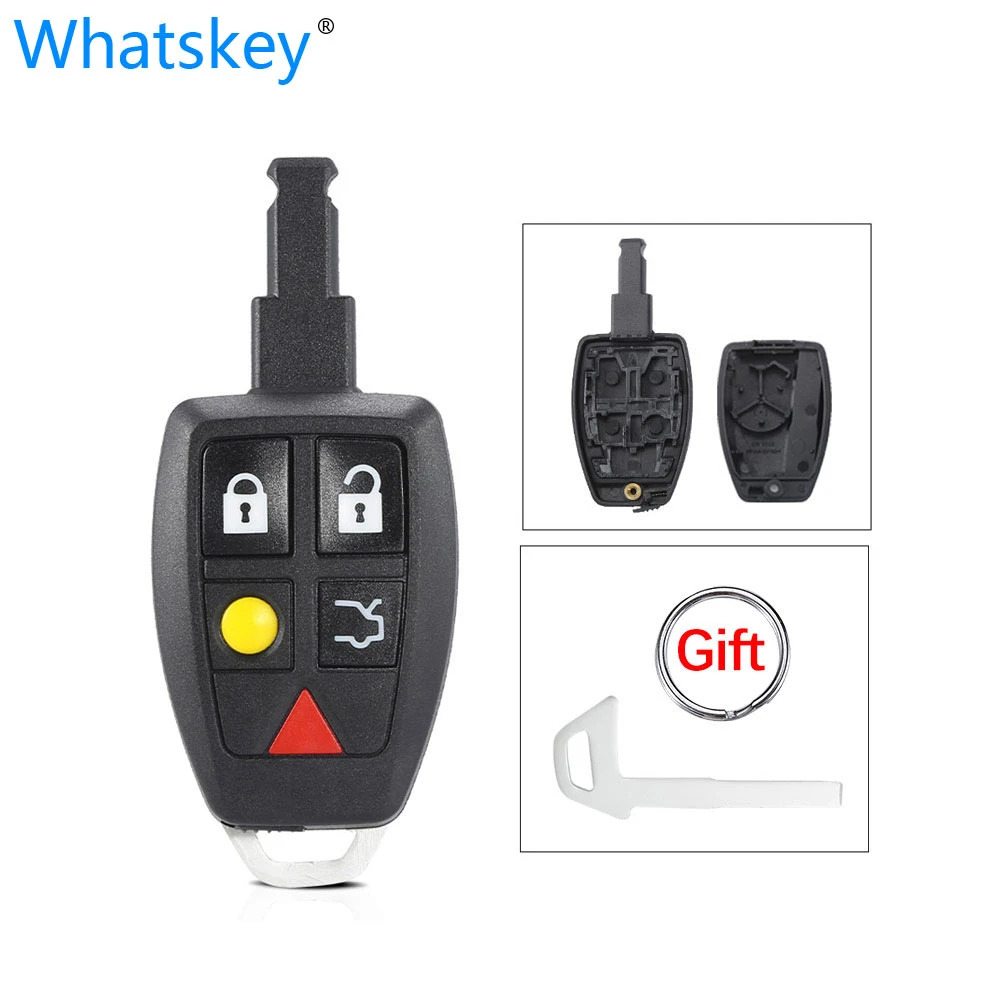Smart Key For Volvo S40 C70 Xc90 V70 S60 V50 C30 5 Buttons Remote Car ...