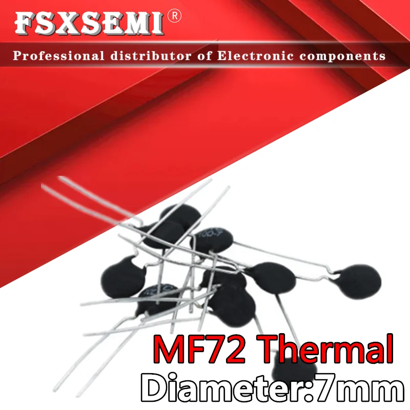 10Pcs MF72ตัวต้านทานความร้อน7มม.3D 7 3R 5D 7 5R 8D 7 8R 10D 7 10R 12D 7 ...