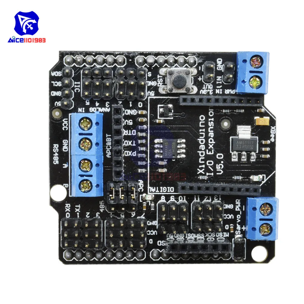 diymore I/O Sensor Expansion Module V5.0 Xbee Development Shield RS485 ...