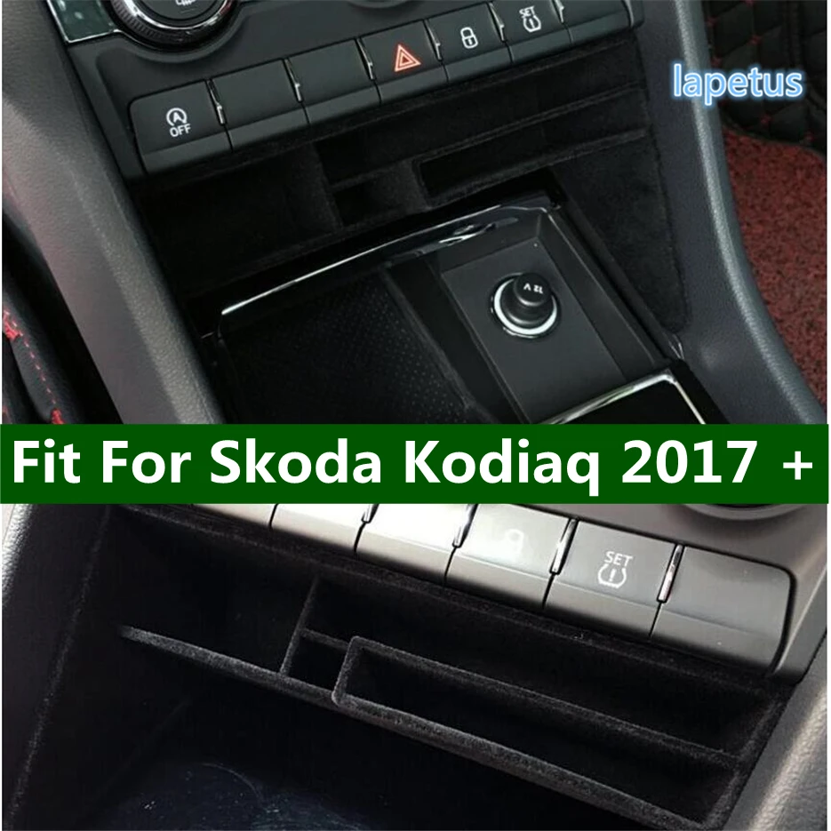 Center Middle Console Storage Drawer Organizer Multi-grid Box For Skoda ...