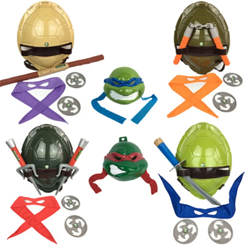 Anime Movie Cartoon Ninja Toys Action Figure Turtles Armor Weapons Leo ...